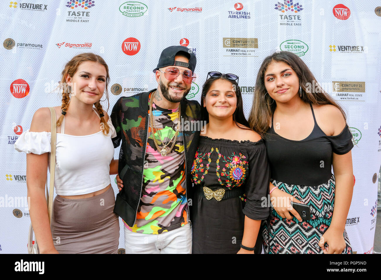 TORONTO, CANADA - AUGUST 4, 2018: LEBANESE CANADIAN SINGER KARL WOLF ...