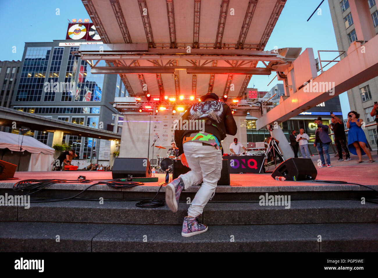 TORONTO, CANADA - AUGUST 4, 2018: LEBANESE CANADIAN SINGER KARL WOLF ...