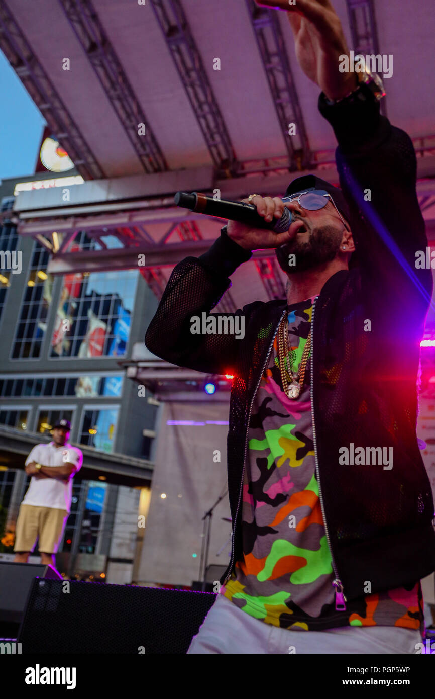 TORONTO, CANADA - AUGUST 4, 2018: LEBANESE CANADIAN SINGER KARL WOLF ...