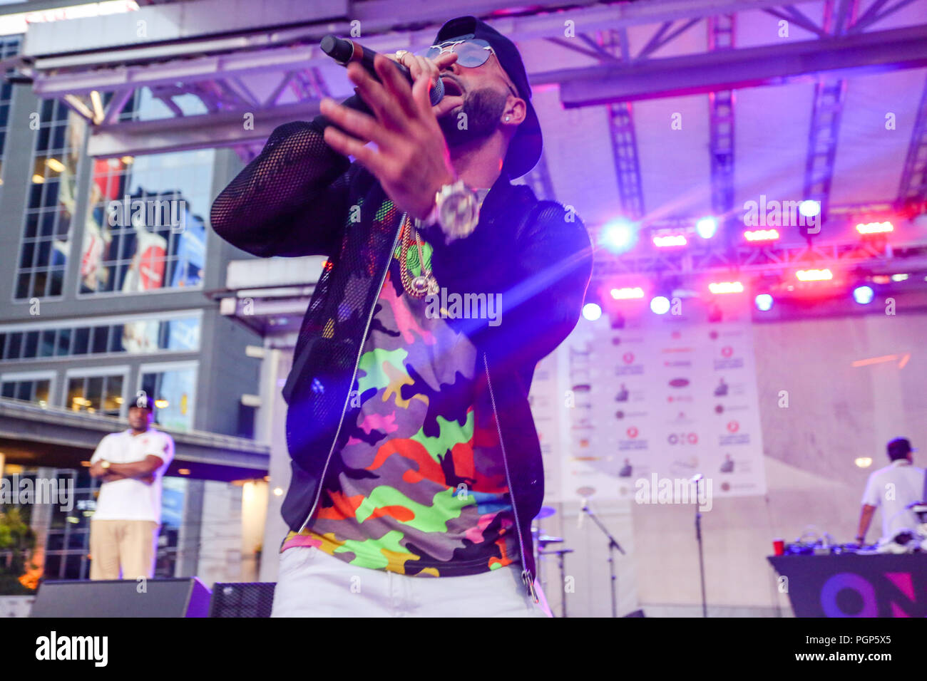 TORONTO, CANADA - AUGUST 4, 2018: LEBANESE CANADIAN SINGER KARL WOLF ...