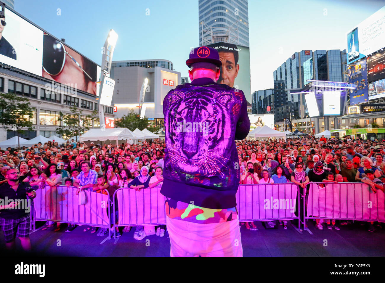 TORONTO, CANADA - AUGUST 4, 2018: LEBANESE CANADIAN SINGER KARL WOLF ...