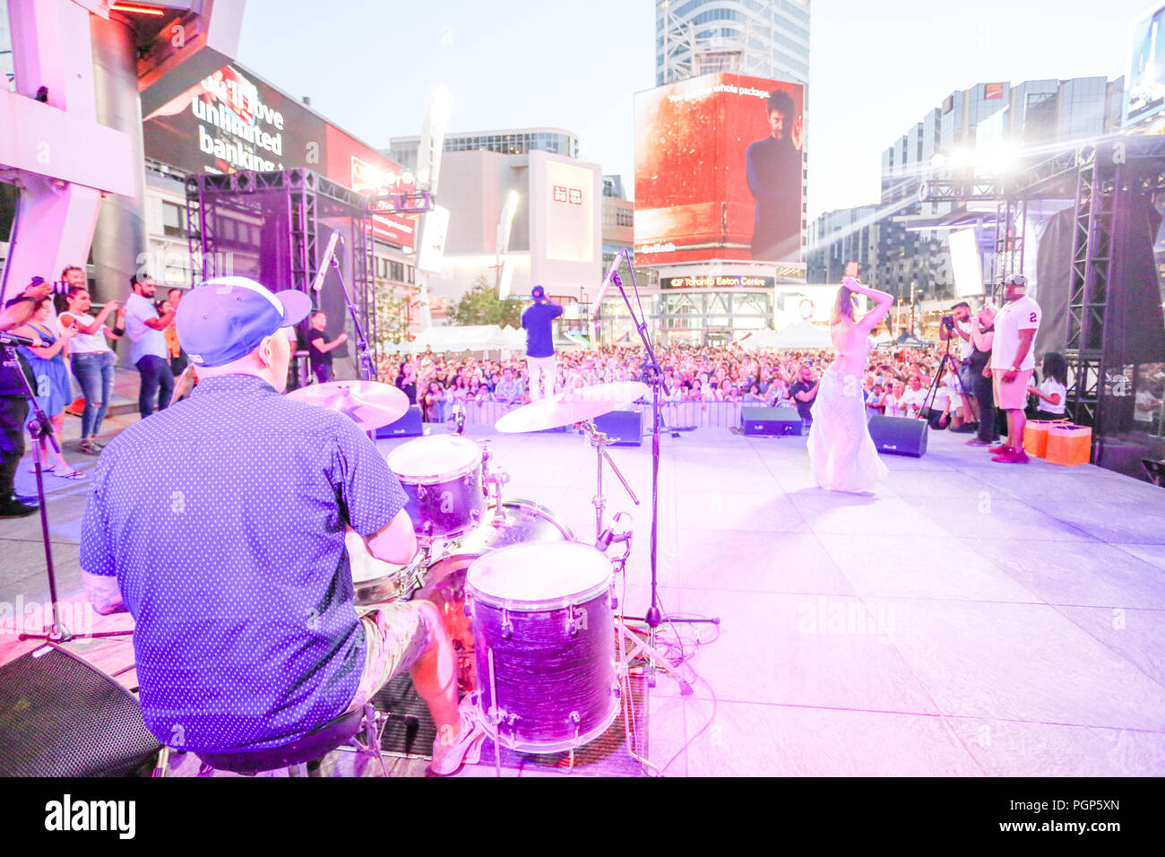TORONTO, CANADA - AUGUST 4, 2018: LEBANESE CANADIAN SINGER KARL WOLF ...