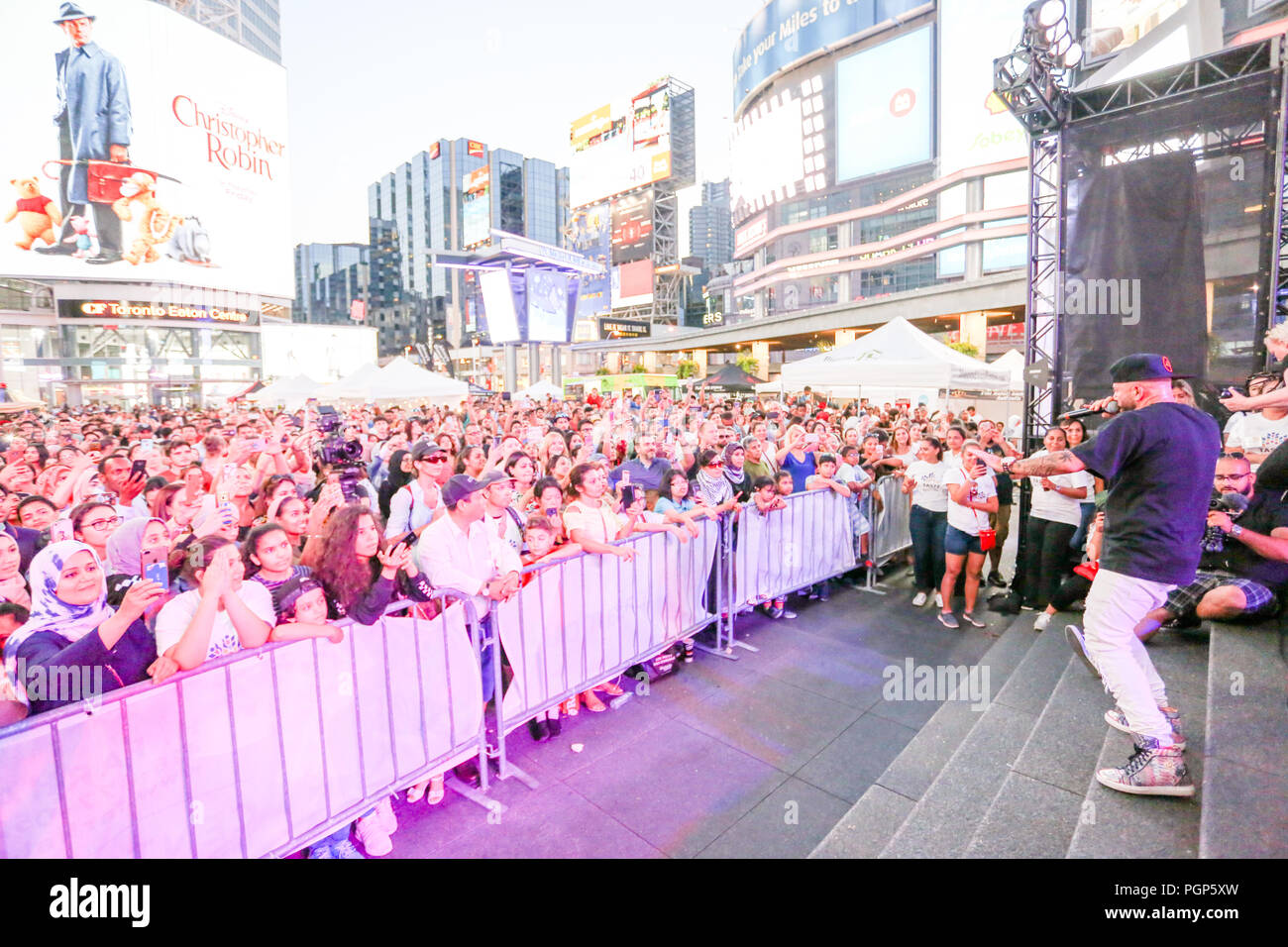 TORONTO, CANADA - AUGUST 4, 2018: LEBANESE CANADIAN SINGER KARL WOLF ...