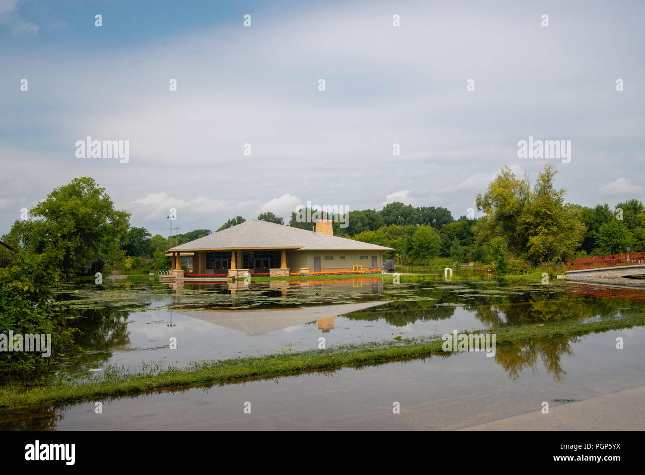 Excessive rains create flood conditions in Madison, Wisconsin, USA ...