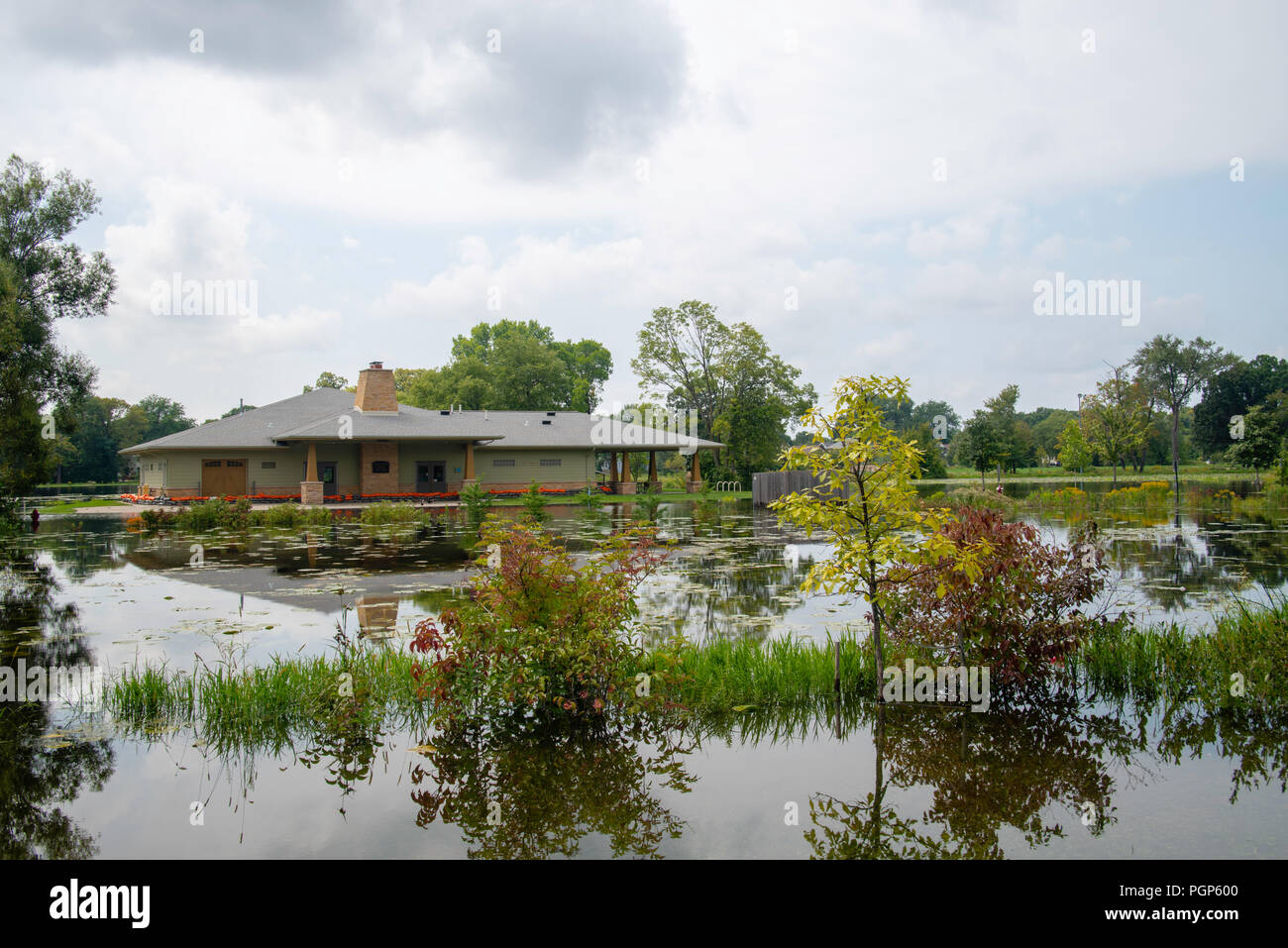 Excessive rains create flood conditions in Madison, Wisconsin, USA ...