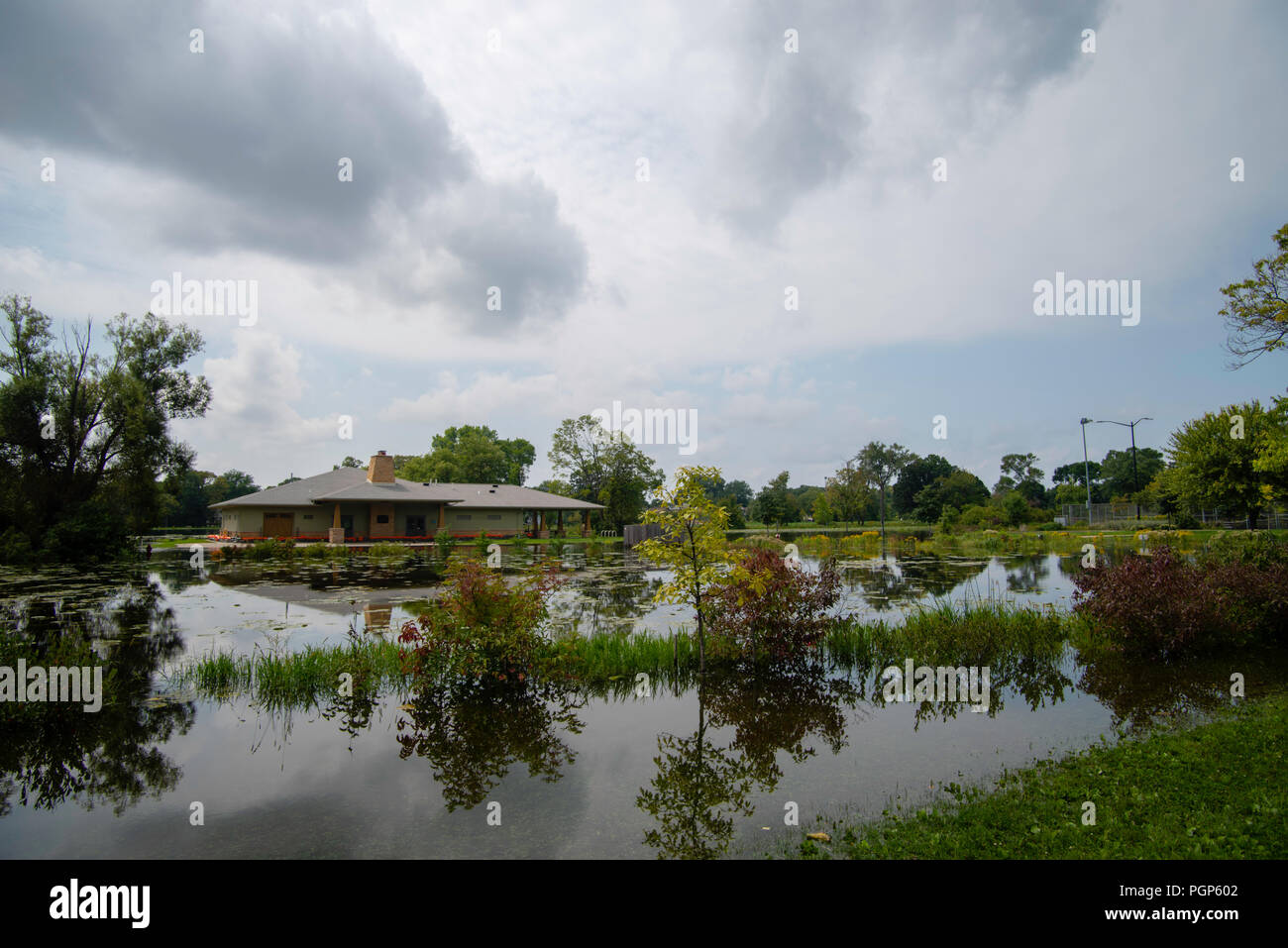 Excessive rains create flood conditions in Madison, Wisconsin, USA ...