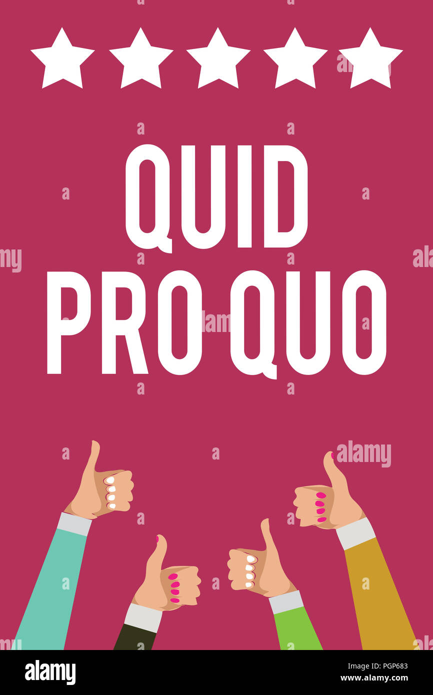 Quid pro quo hi-res stock photography and images - Alamy