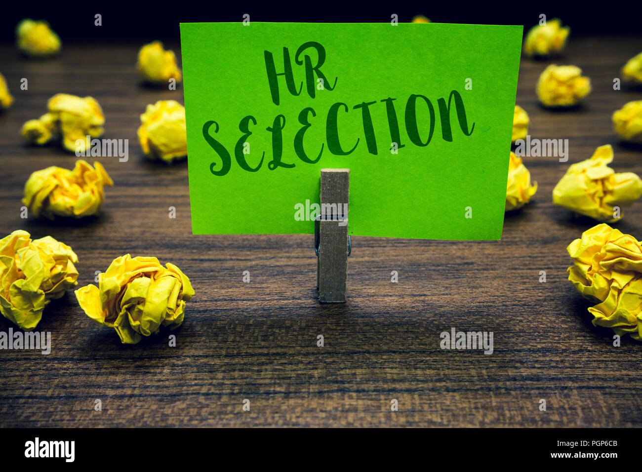 Conceptual Hand Writing Showing Hr Selection Business Photo Text Process And Approached By