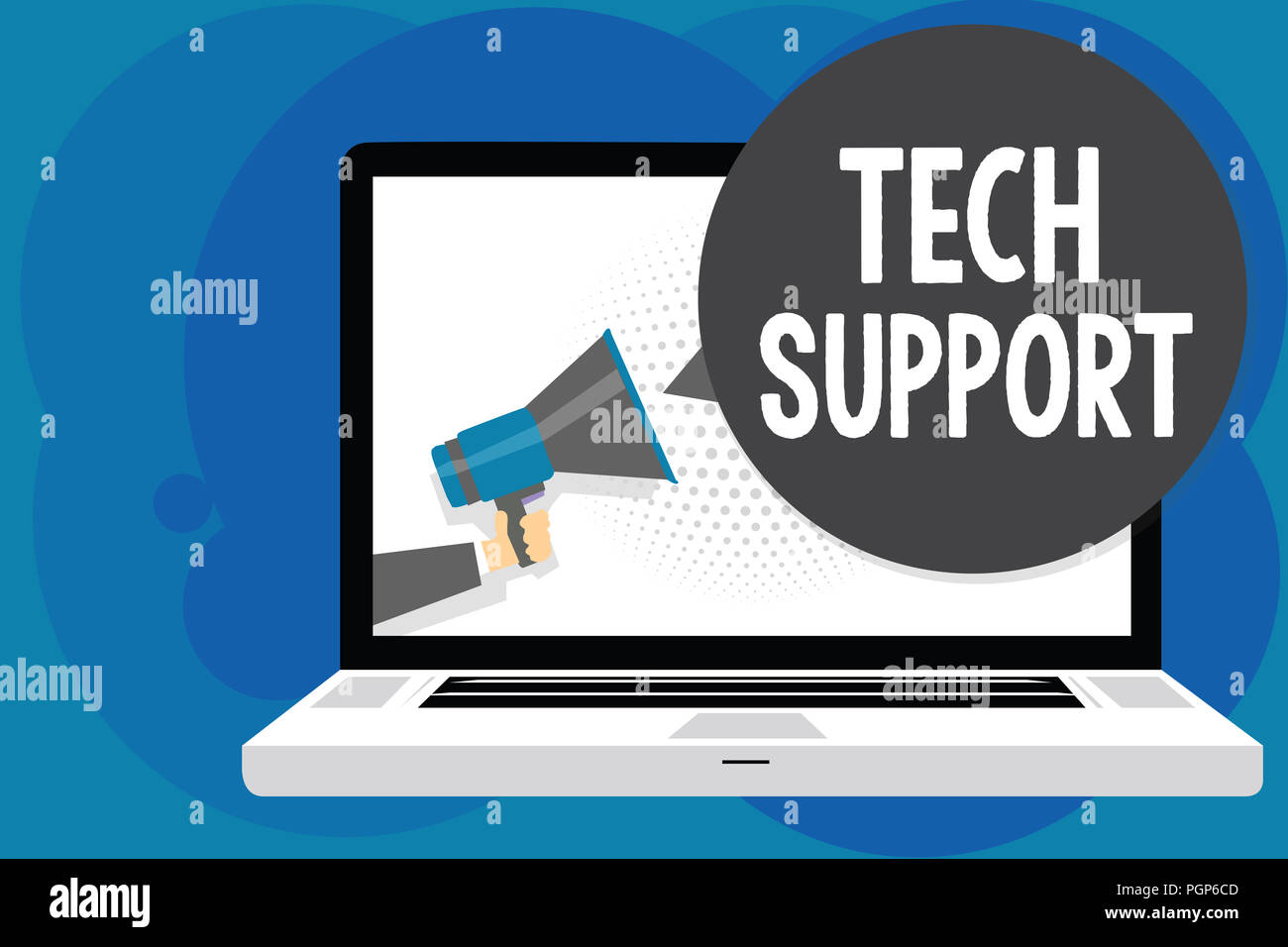 Writing note showing Tech Support. Business photo showcasing Assisting ...