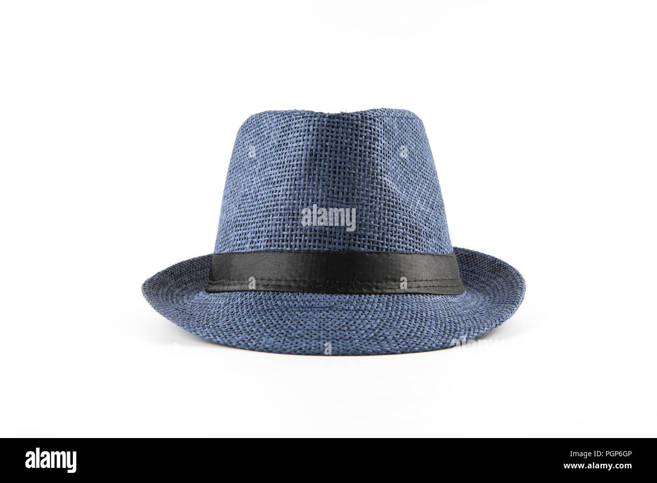 Hat with stripes isolated on white Stock Photo - Alamy