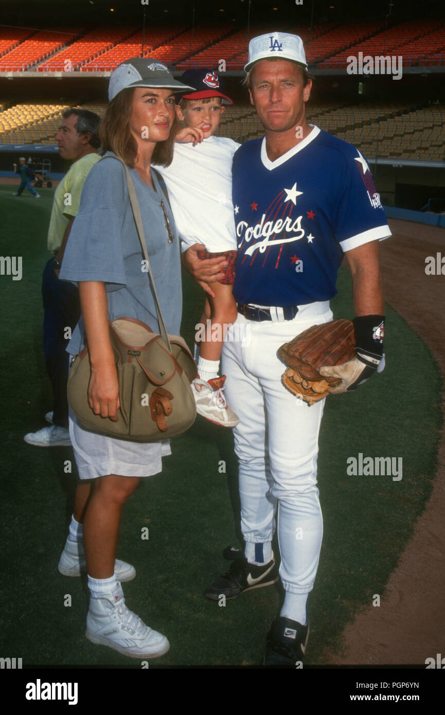 LOS ANGELES, CA - AUGUST 22: (L-R) Actress Amanda Pays, son Oliver ...