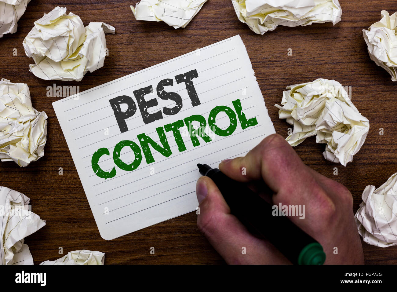 Man killing insects hi-res stock photography and images - Alamy
