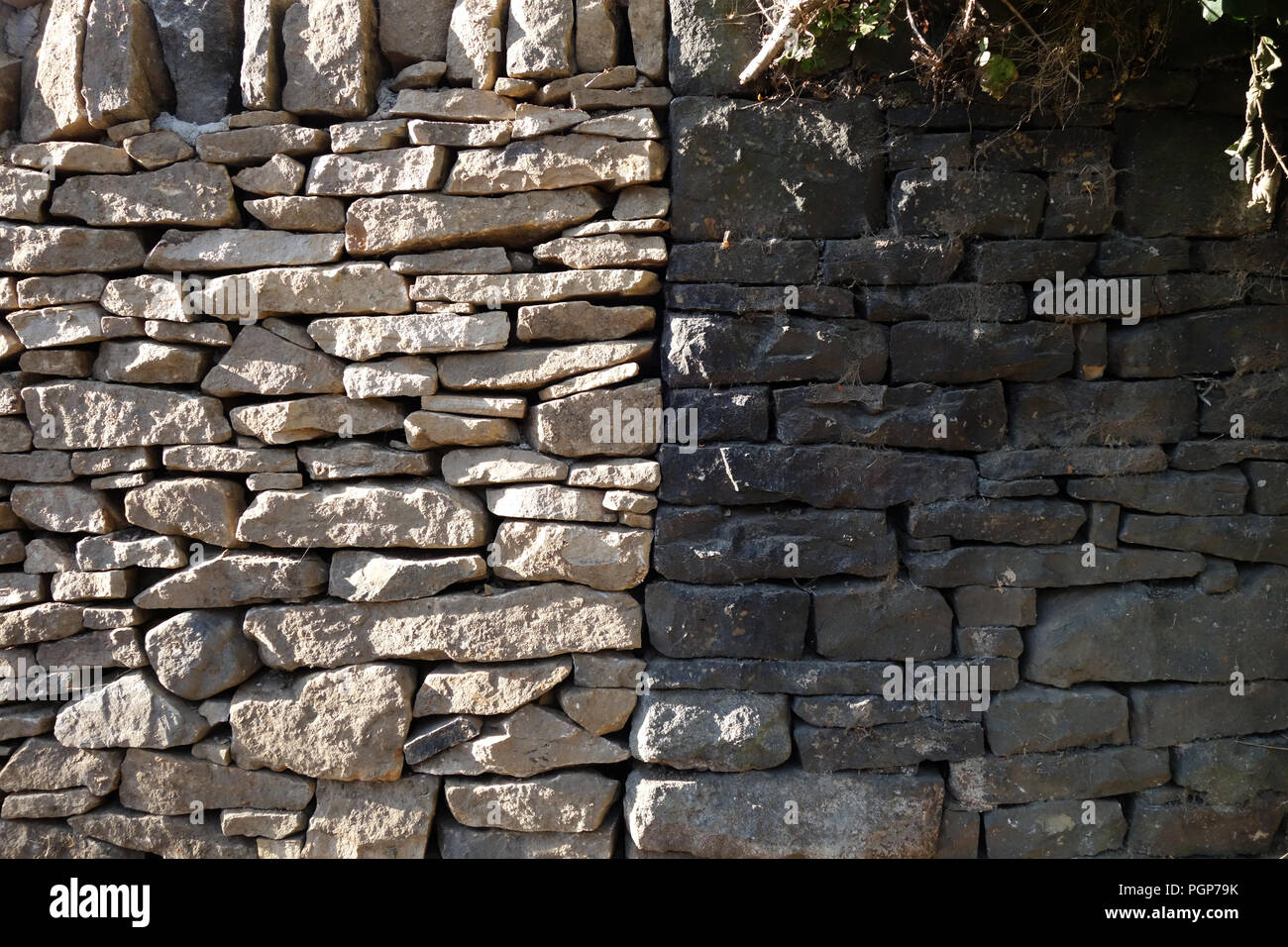 Old dark and new lighter stone hi-res stock photography and images - Alamy