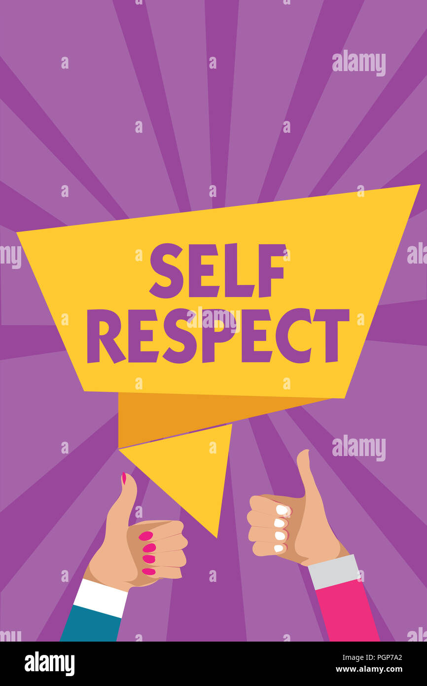 Self respect hi-res stock photography and images - Alamy