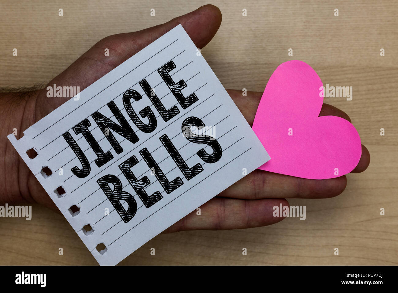 Text sign showing Jingle Bells. Conceptual photo Most famous ...