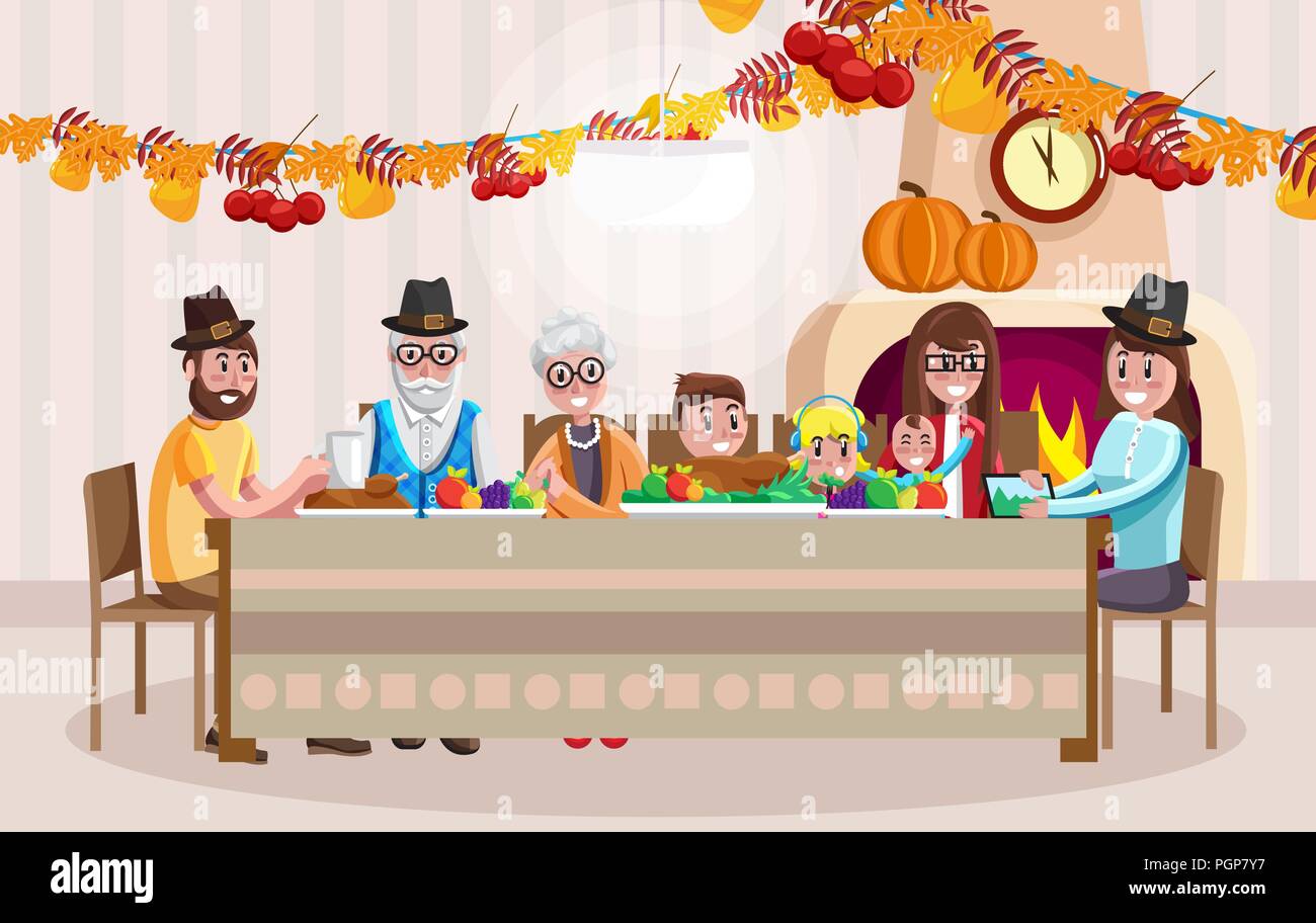 Home to thanksgiving Stock Vector Images - Alamy
