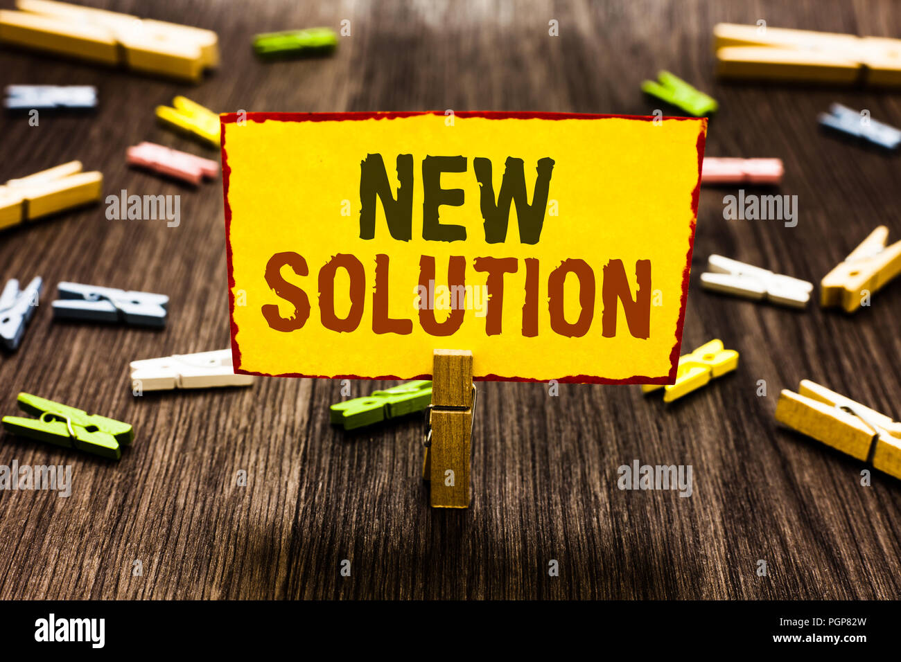 Handwriting text writing New Solution. Concept meaning Modern ...