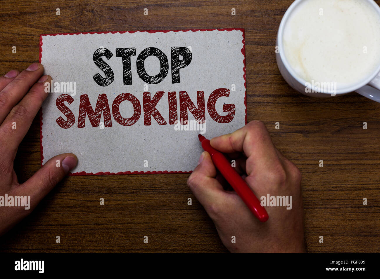 Word writing text Stop Smoking. Business concept for Discontinuing or ...