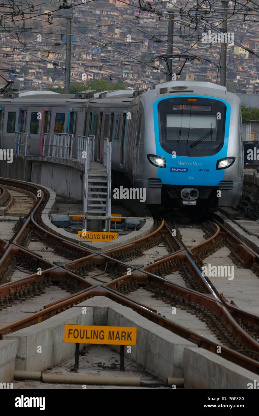 Mumbai Metro train interior and exterior. Comfortable, modern , fast ...