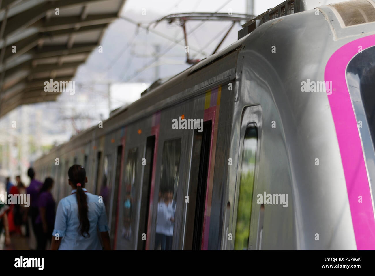 Mumbai Metro train interior and exterior. Comfortable, modern , fast ...