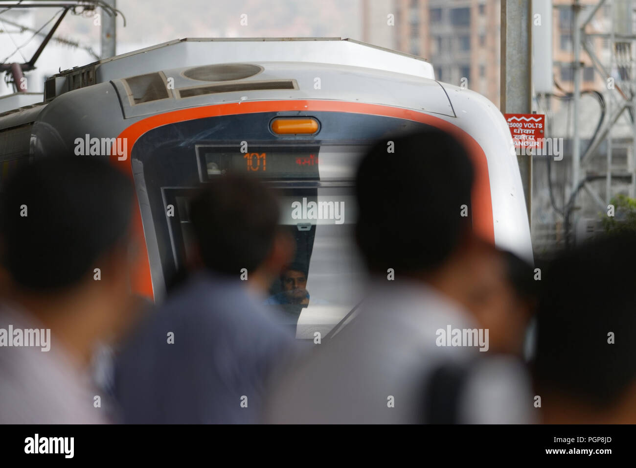 Mumbai Metro train interior and exterior. Comfortable, modern , fast ...