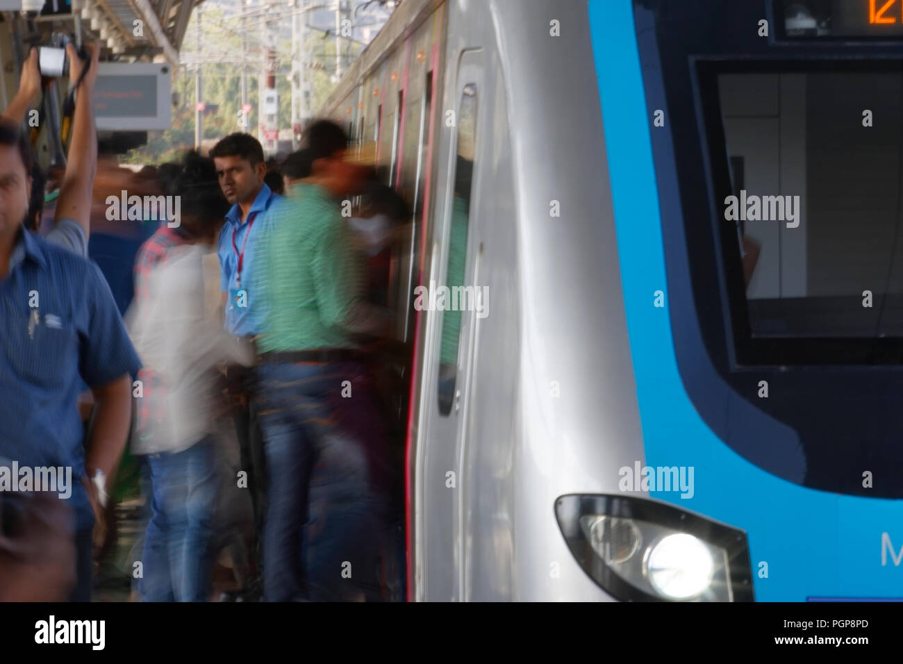 Mumbai Metro train interior and exterior. Comfortable, modern , fast ...