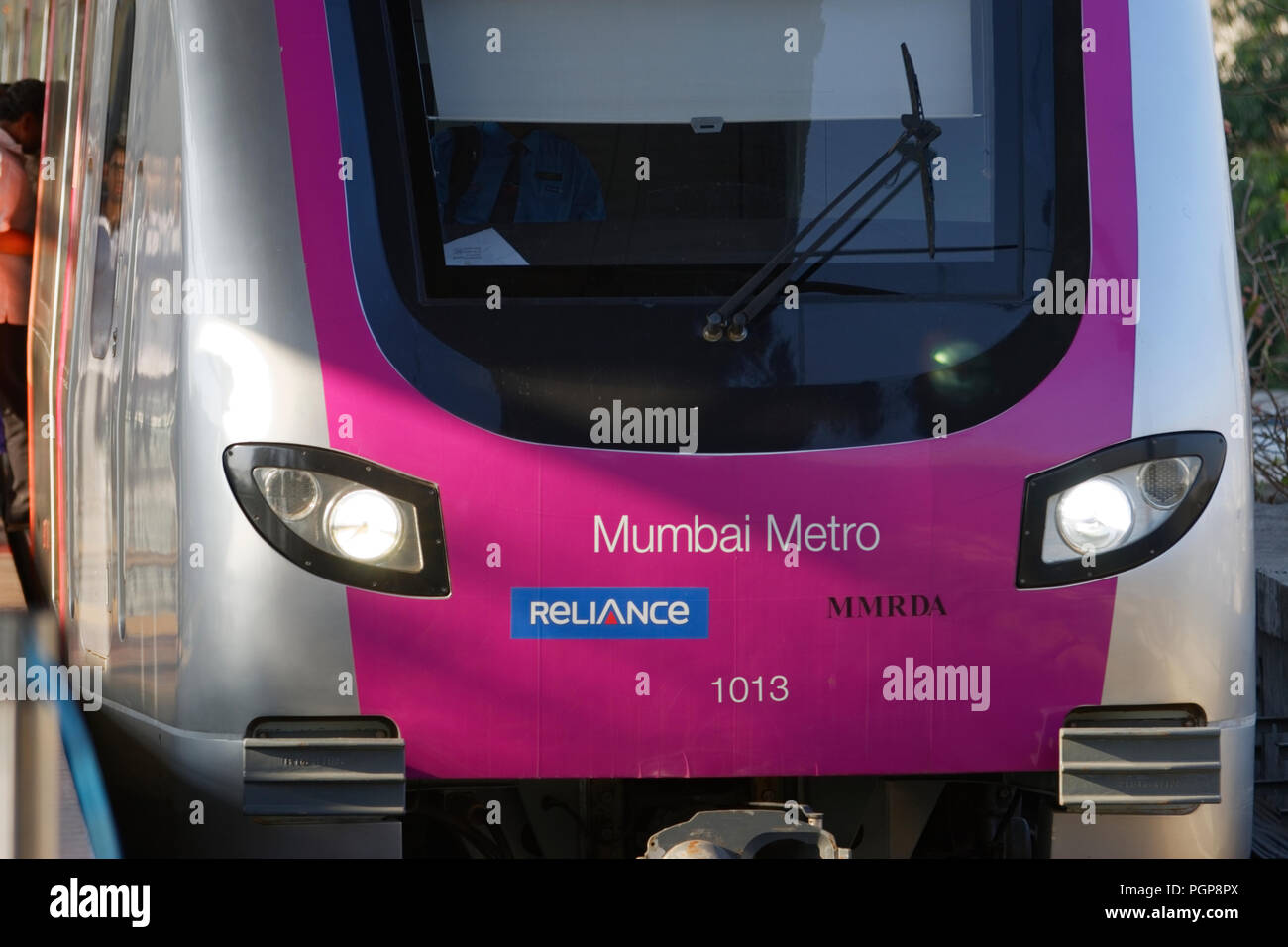 Mumbai Metro train interior and exterior. Comfortable, modern , fast ...