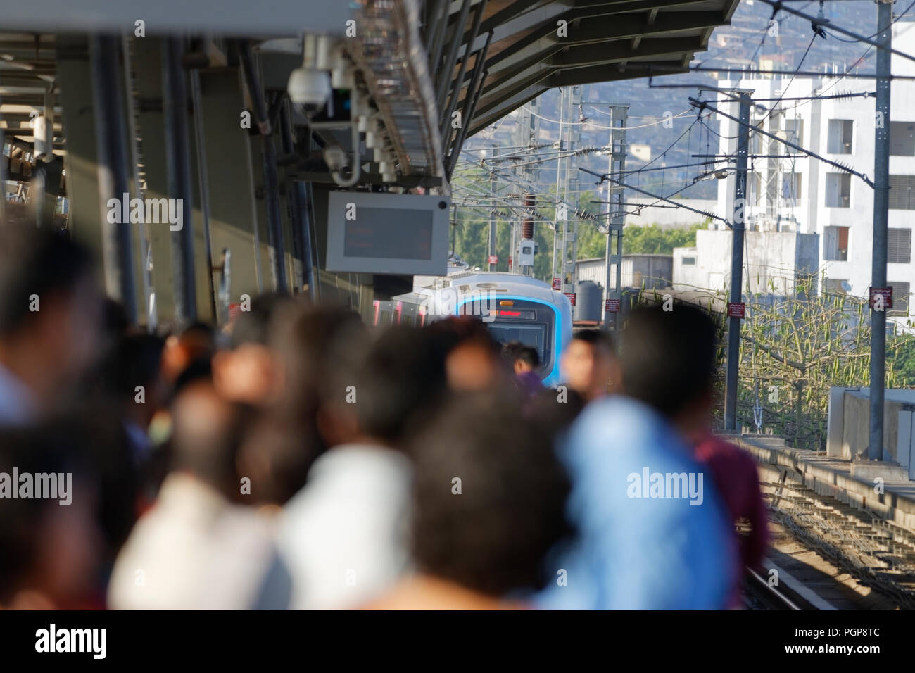 Mumbai Metro train interior and exterior. Comfortable, modern , fast ...