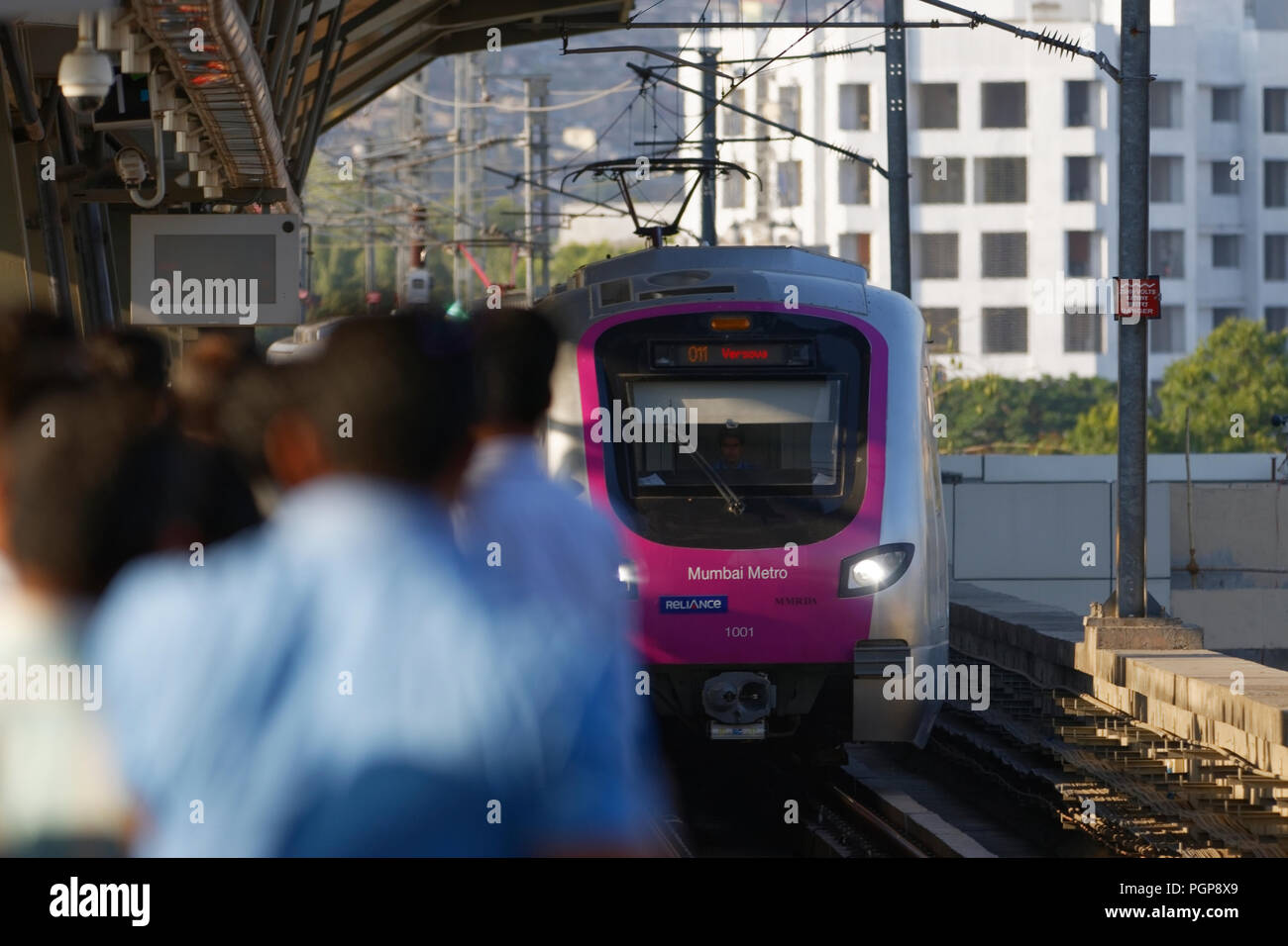 Mumbai Metro train interior and exterior. Comfortable, modern , fast ...