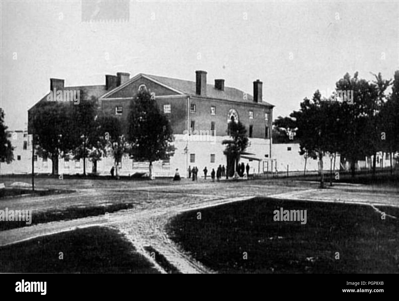 The Old Brick Capitol serving as a prison during the Civil War Stock ...