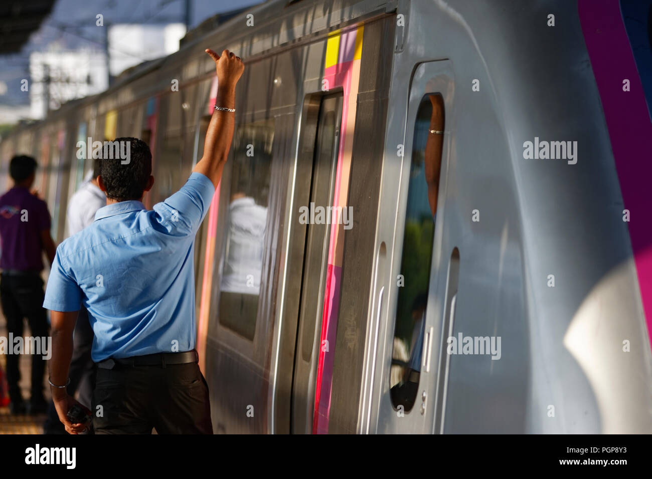 Mumbai Metro train interior and exterior. Comfortable, modern , fast ...