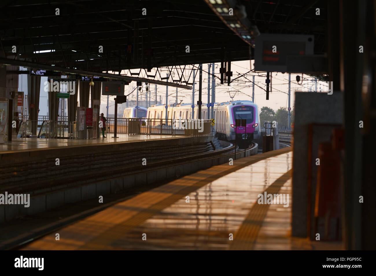 Mumbai Metro train interior and exterior. Comfortable, modern , fast ...