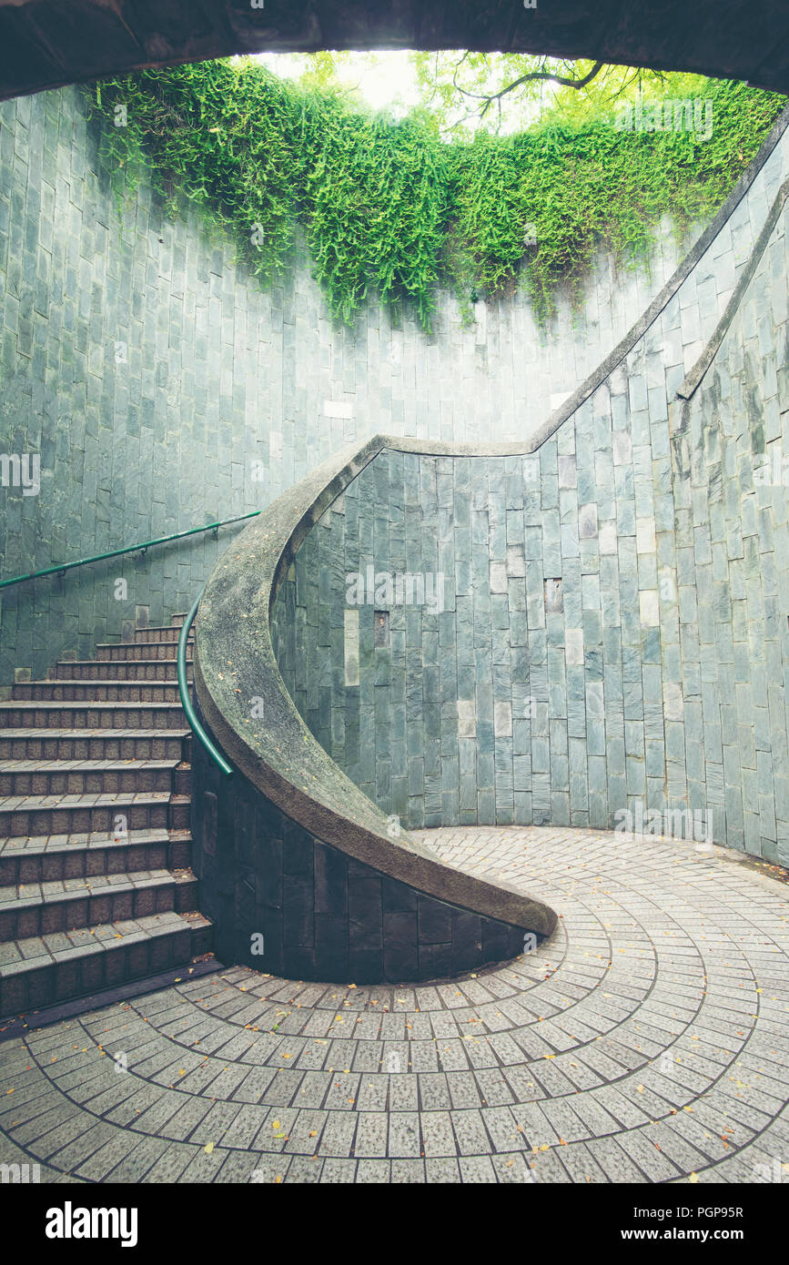 Spiral staircase underground crossing hi-res stock photography and ...