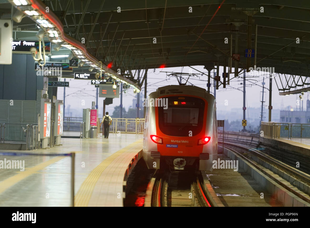 Mumbai Metro train interior and exterior. Comfortable, modern , fast ...