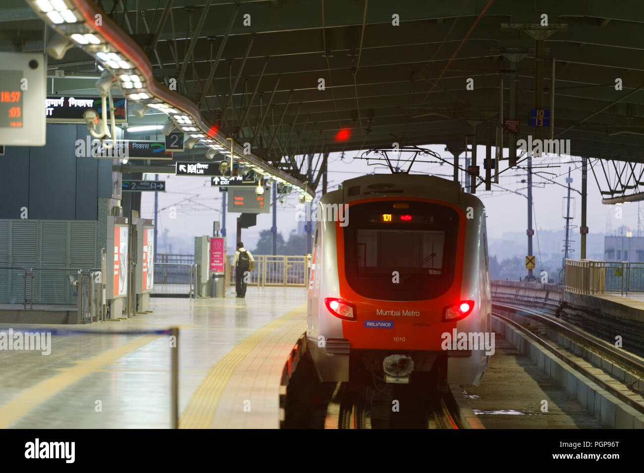 Mumbai Metro train interior and exterior. Comfortable, modern , fast ...