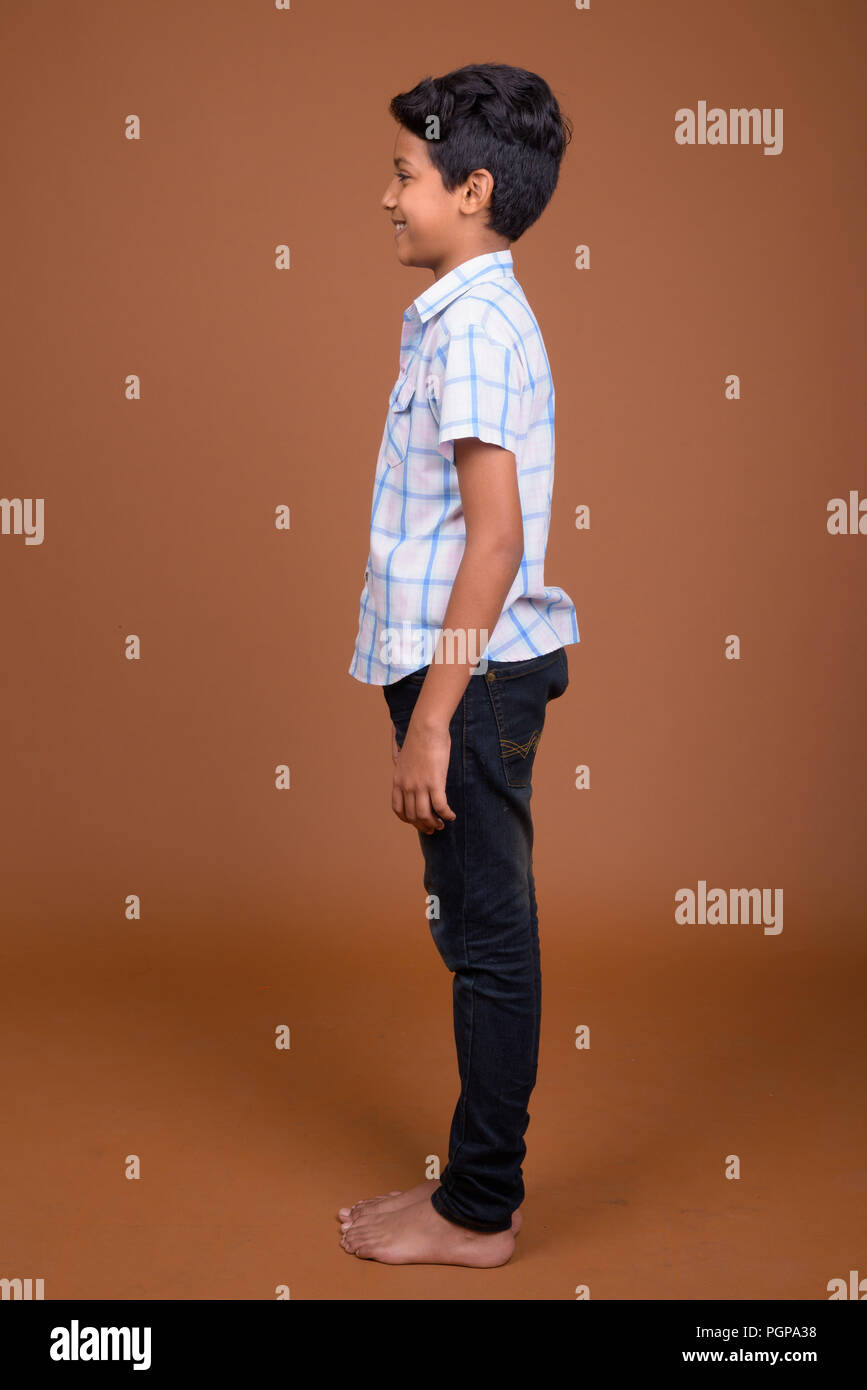 Indian young happy men side view hi-res stock photography and images ...