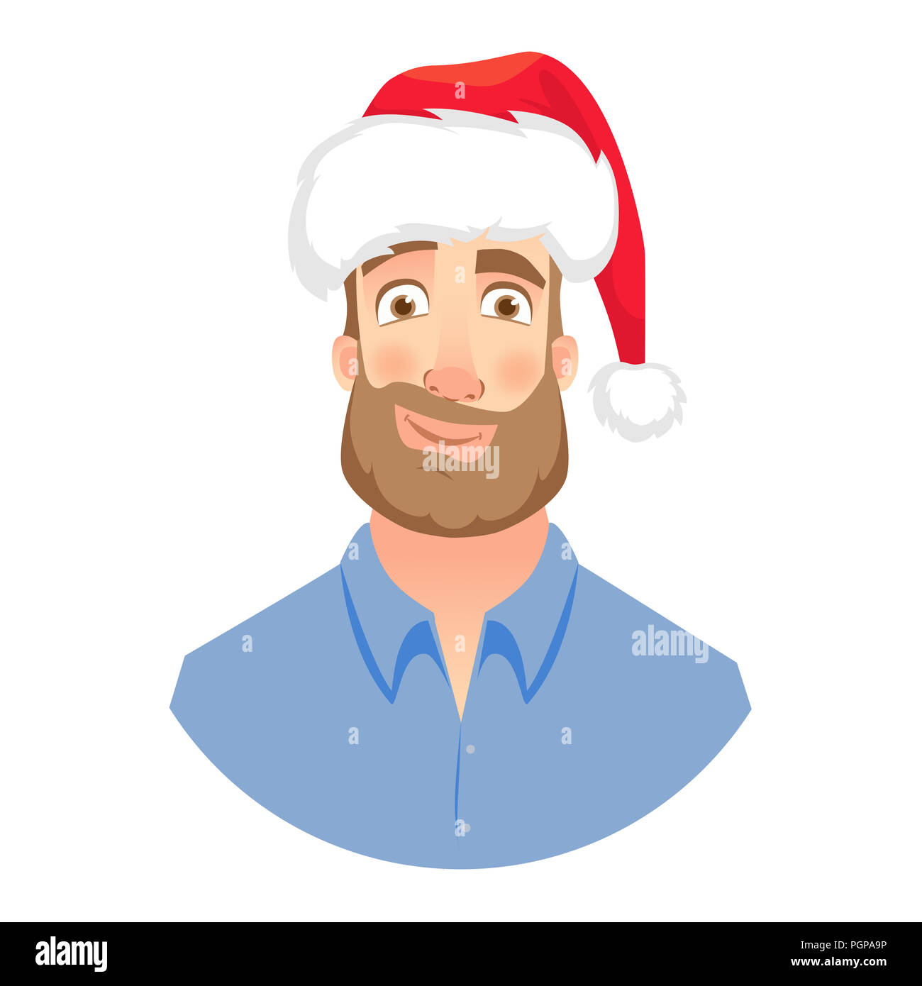 Face person smirk guy Cut Out Stock Images & Pictures - Alamy