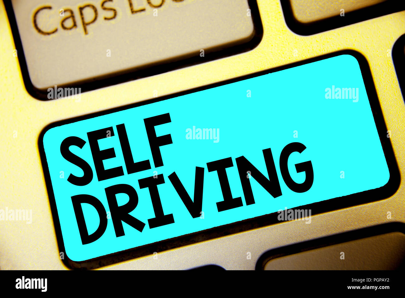 Writing Note Showing Self Driving Business Photo Showcasing Autonomous Vehicle Ability To