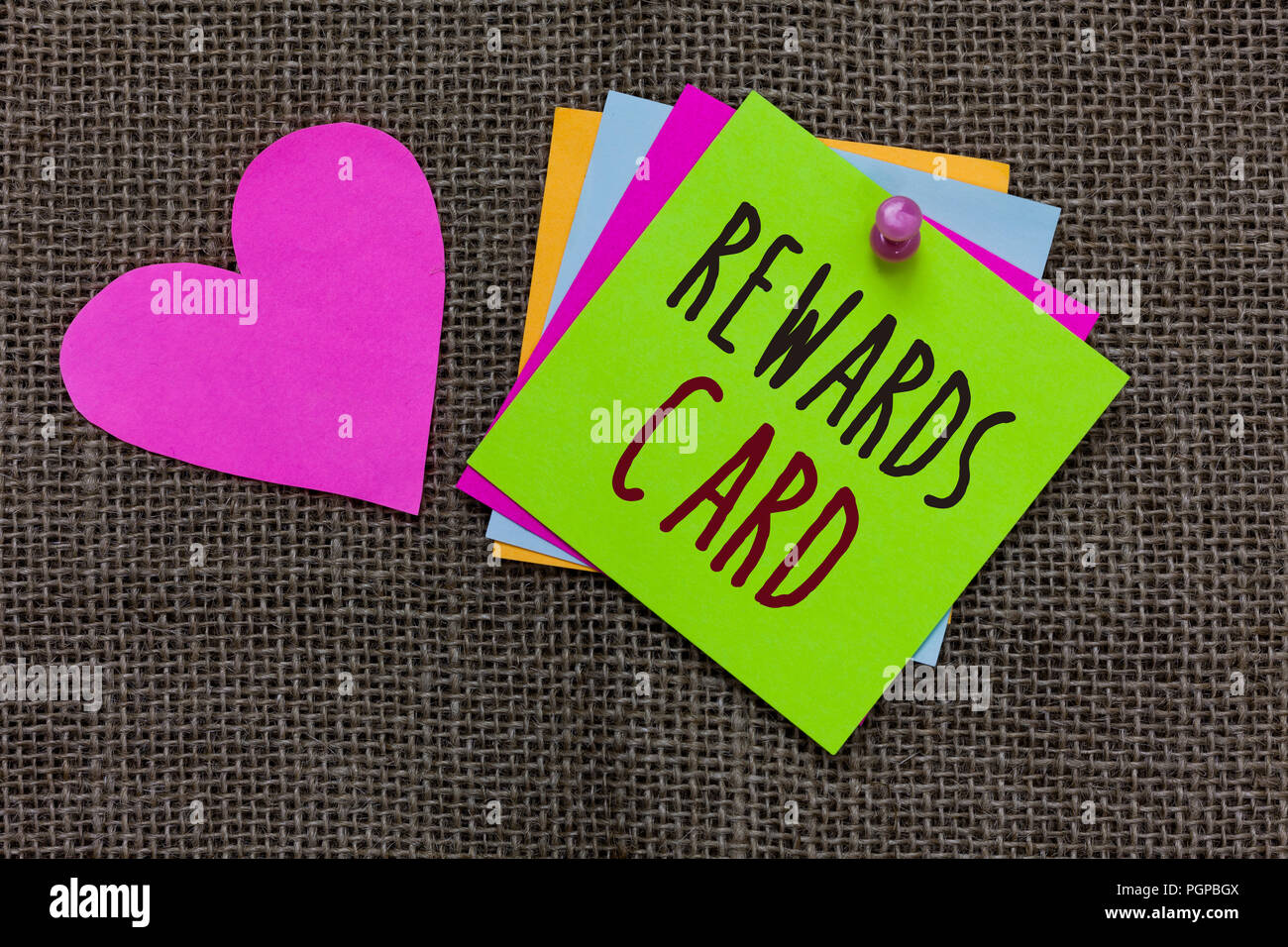 Handwriting text Rewards Card. Concept meaning Help earn cash points ...
