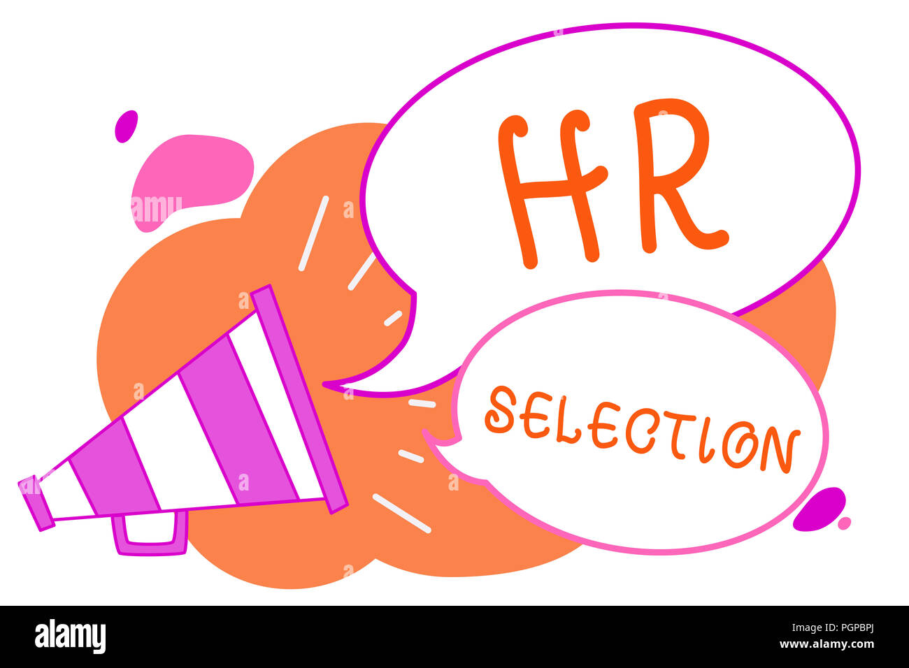 Handwriting Text Writing Hr Selection Concept Meaning Process And Approached By Human Resources