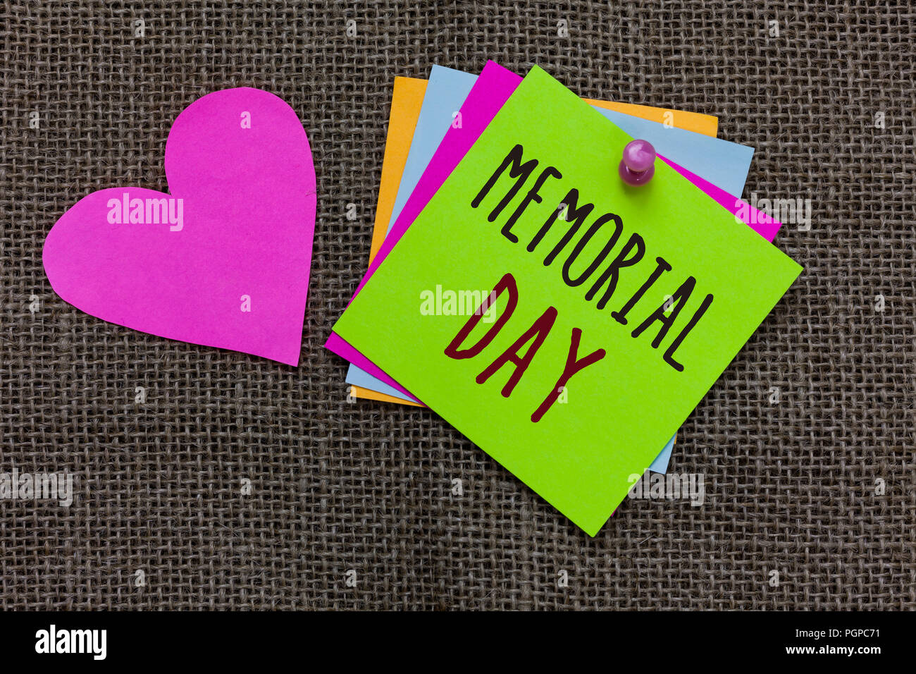 Handwriting text Memorial Day. Concept meaning To honor and remembering ...
