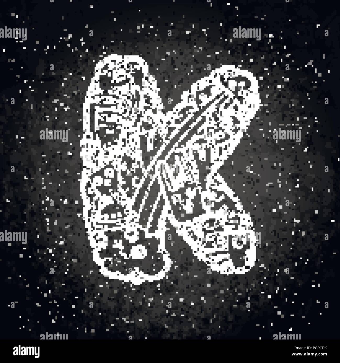 Letter K. Hand drawn doodled kids letter K. Cute monstred lettering ...