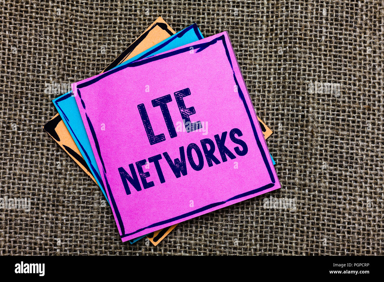Handwriting text Lte Networks. Concept meaning Fastest network ...