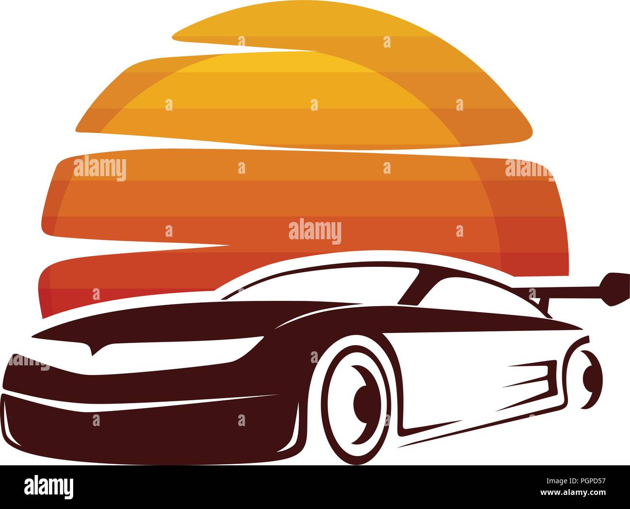 sport car sign symbol theme vector art Stock Vector Image & Art - Alamy