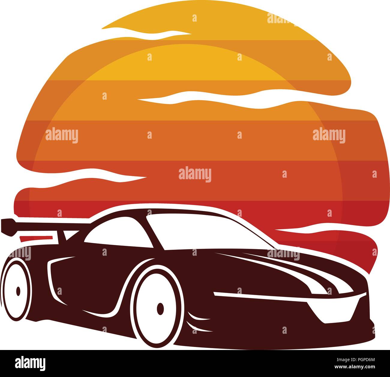 sport car sign symbol theme vector art Stock Vector Image & Art - Alamy