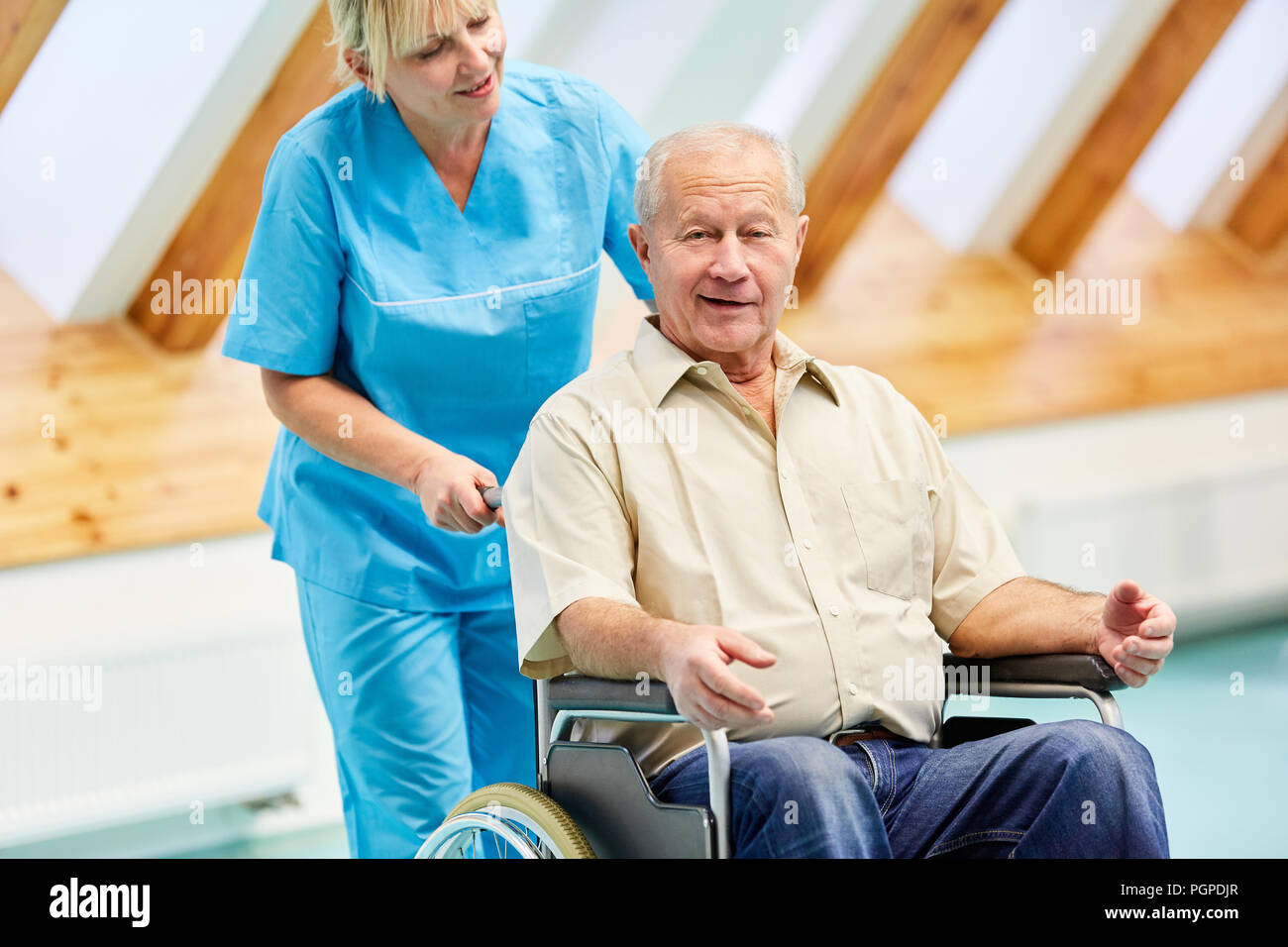 Nursing old man hi-res stock photography and images - Alamy
