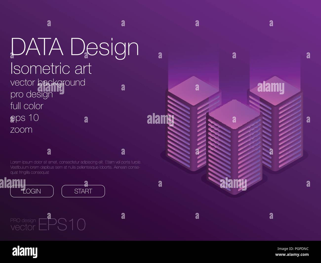 Ui neon isometric stock vector background eps 10 Stock Vector Image ...