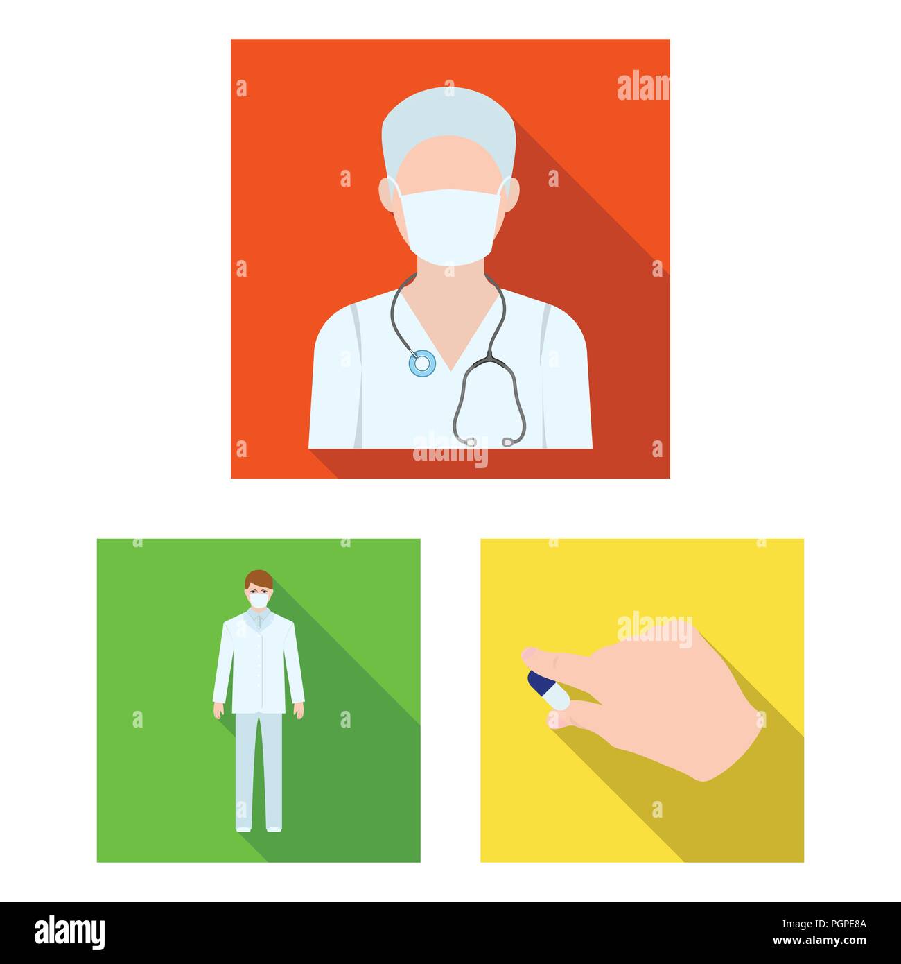 Medicine and treatment flat icons in set collection for design.Hospital ...