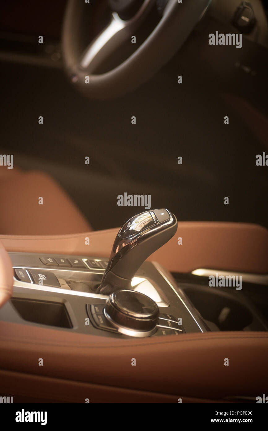 Color image of an automatic transmission gear of a car Stock Photo - Alamy