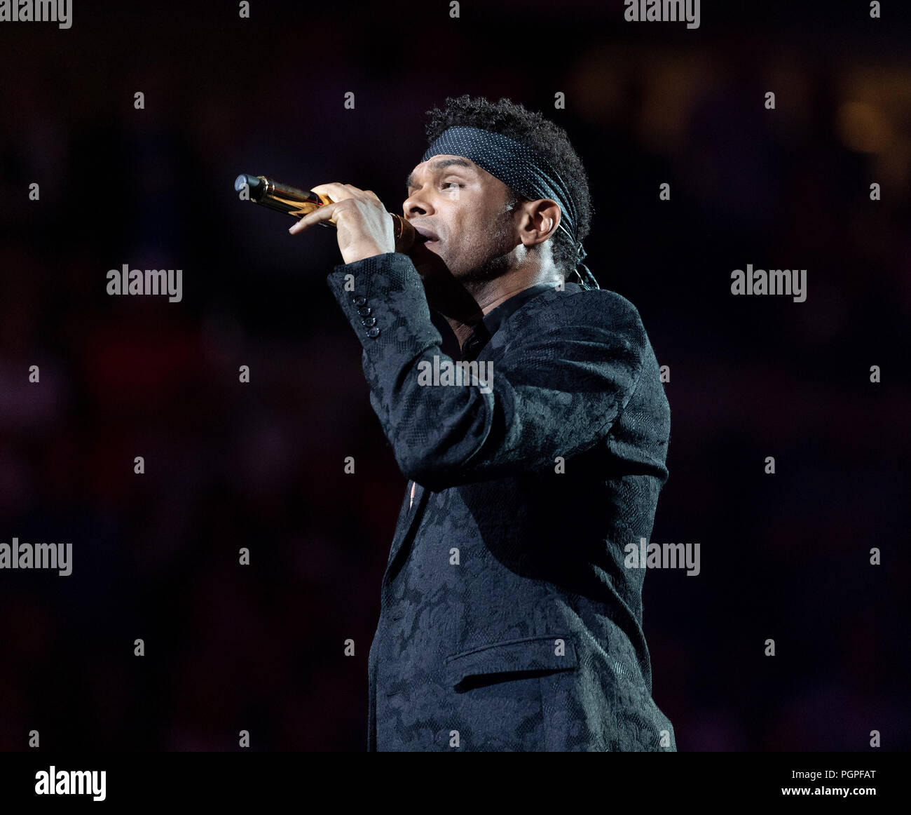 New York, United States. 27th Aug, 2018. Singer Maxwell performs ...